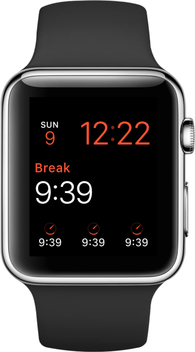 Breaks at work for productivity and good health using Apple Watch ...
